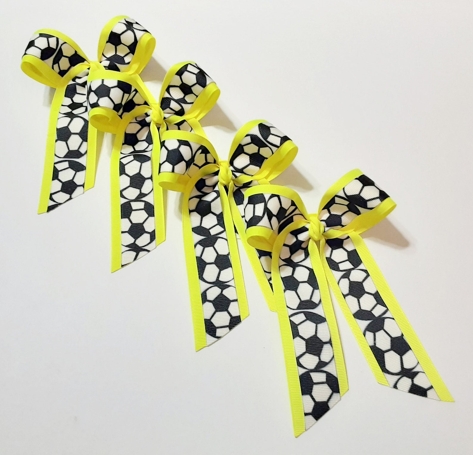 Soccer Hair Bows Match Your Team Hair Bows Sports Bows | Etsy