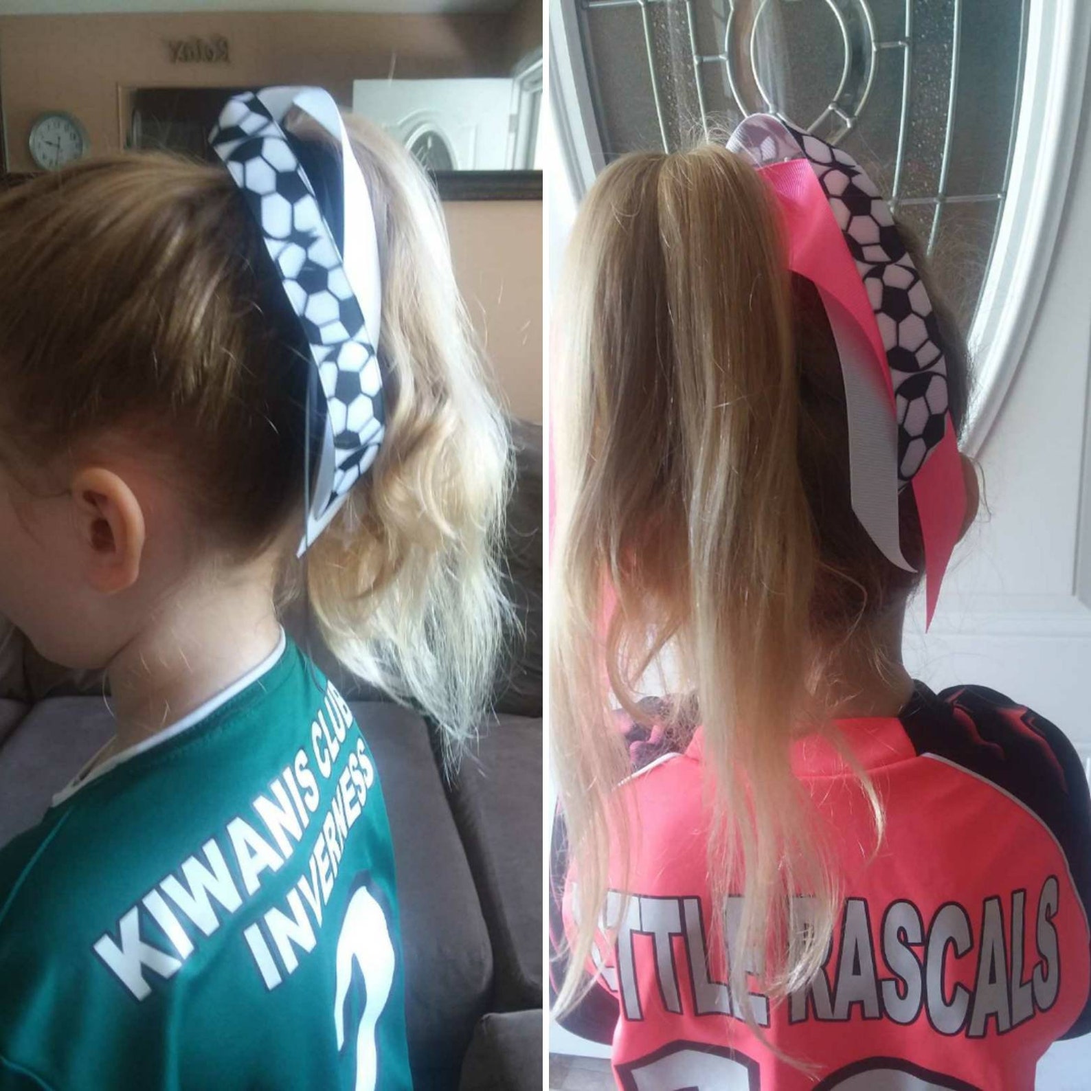 Softball Baseball Hair Tie – Custom Team Colors, Pony Tail Bow - Etsy