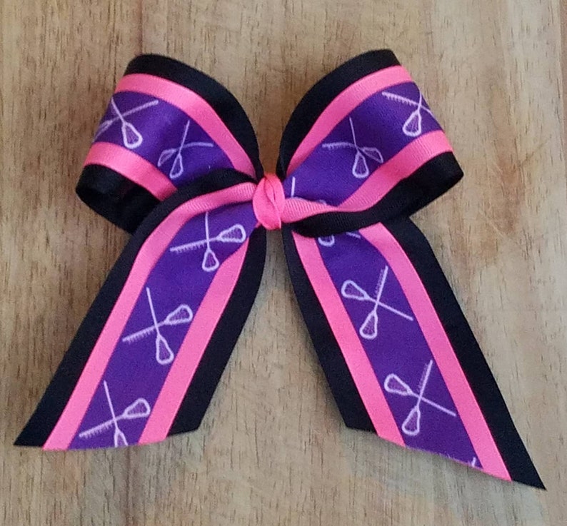 Lacrosse Bows Lacrosse Sports Bows Team Bows Lax Bows | Etsy