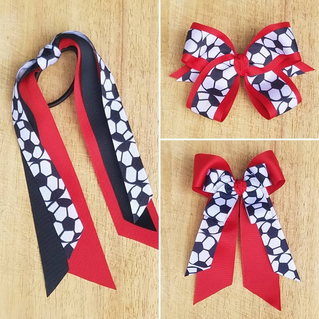 Soccer Bows-team Bows-hair Bows-hair Bows for Soccer-sports Bows-soccer ...
