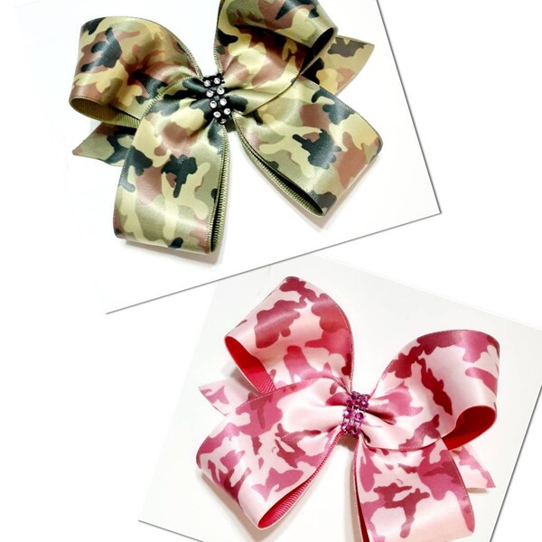 Camouflage Hair Bow - Etsy