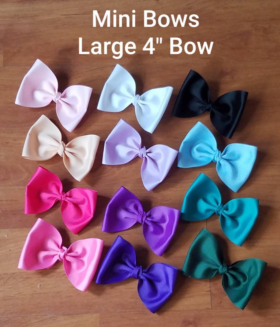 U Pick 4 Mini Hair Bows Baby Bows Small Hair Bows | Etsy