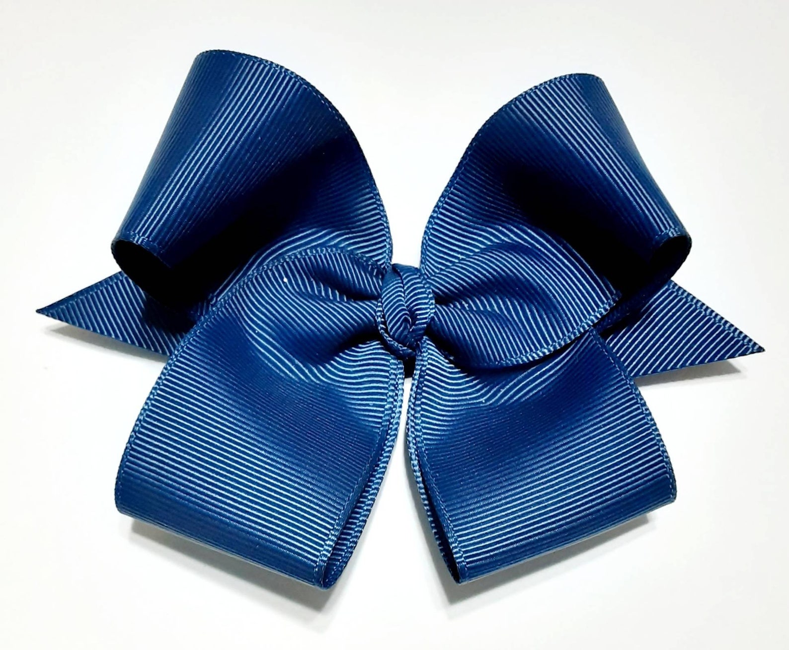 Set of 3 Blue Hair Bows Girl Bow Set Solid Hair Bows Mix & - Etsy