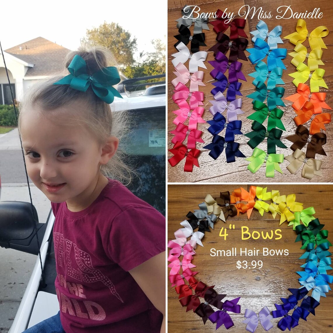 U Choose 4 inch Hair Bows 35 colors hairbows boutique | Etsy