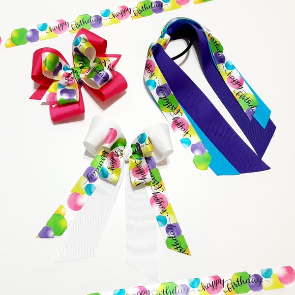Happy Birthday Ribbon - Etsy