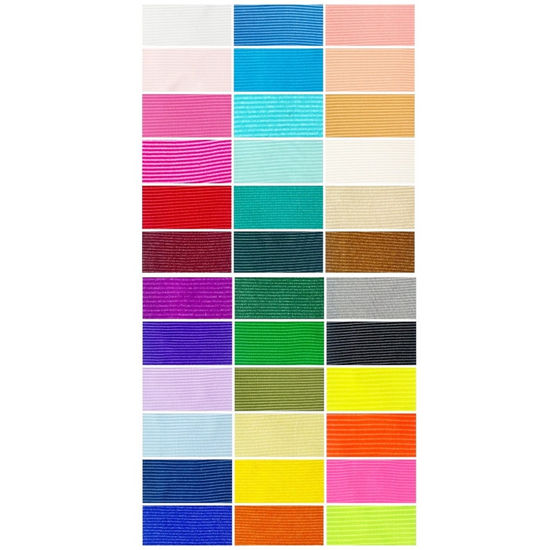Grosgrain Ribbon Solid Colors Sold by the Yard - Wholesale Ribbon - DIY ...