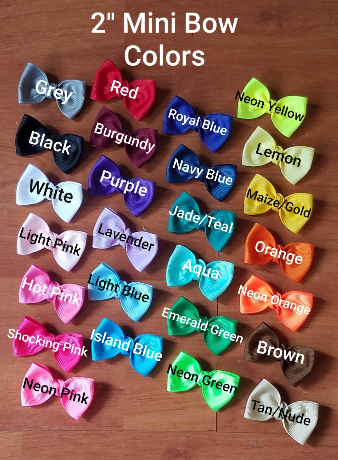 U Pick 2" Mini Hair Bows - Small Hair Bows - Hair Bows for Girls - Boys ...