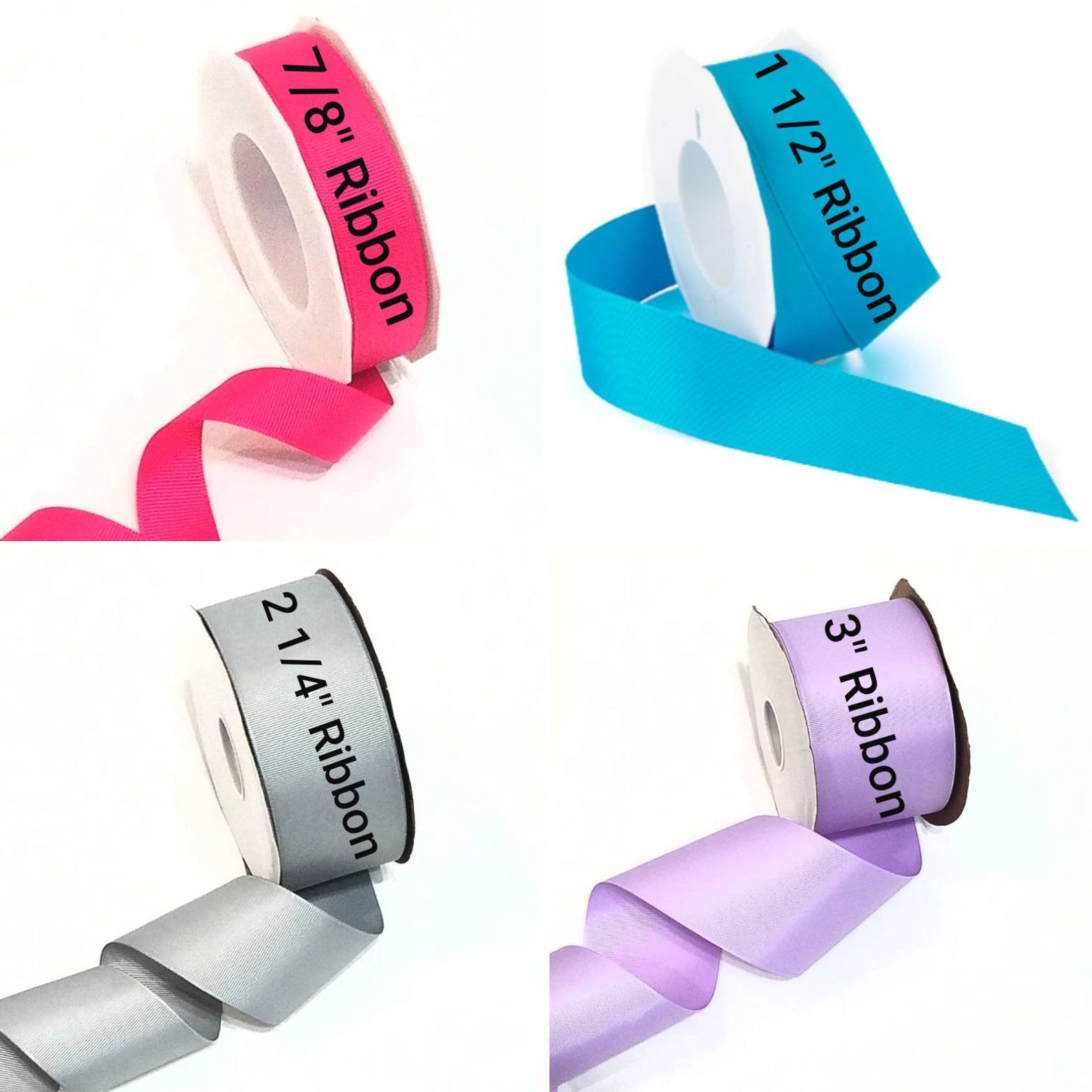 Grosgrain Ribbon Solid Colors Sold by the Yard - Wholesale Ribbon - DIY ...