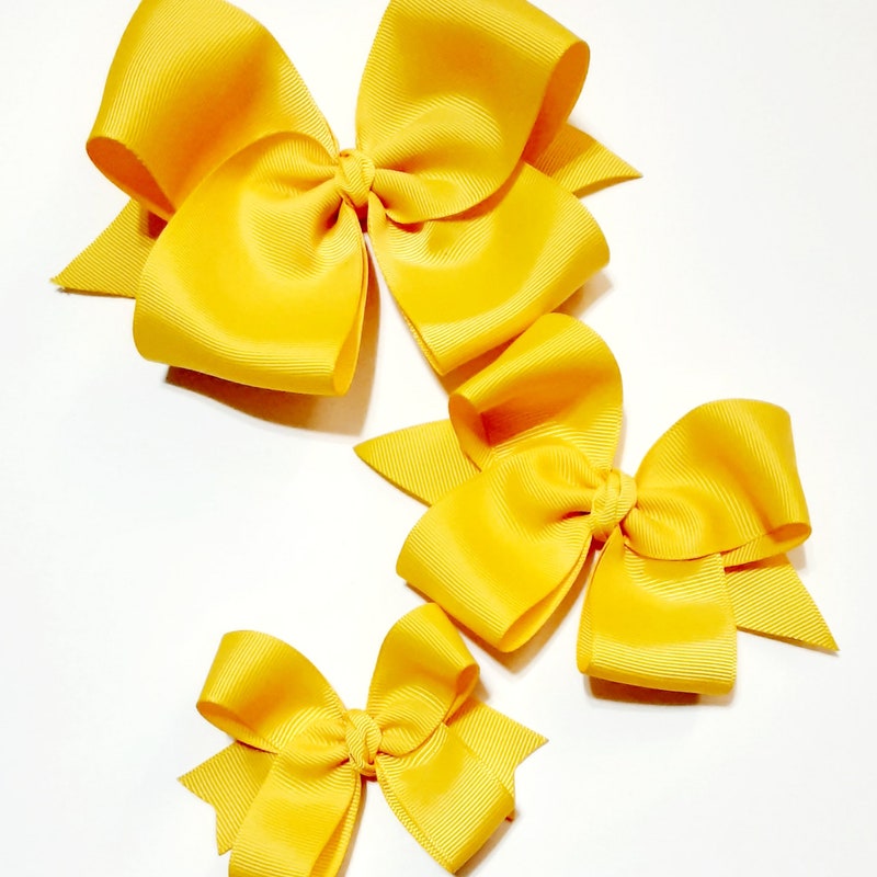 Yellow Hair Bow - Etsy