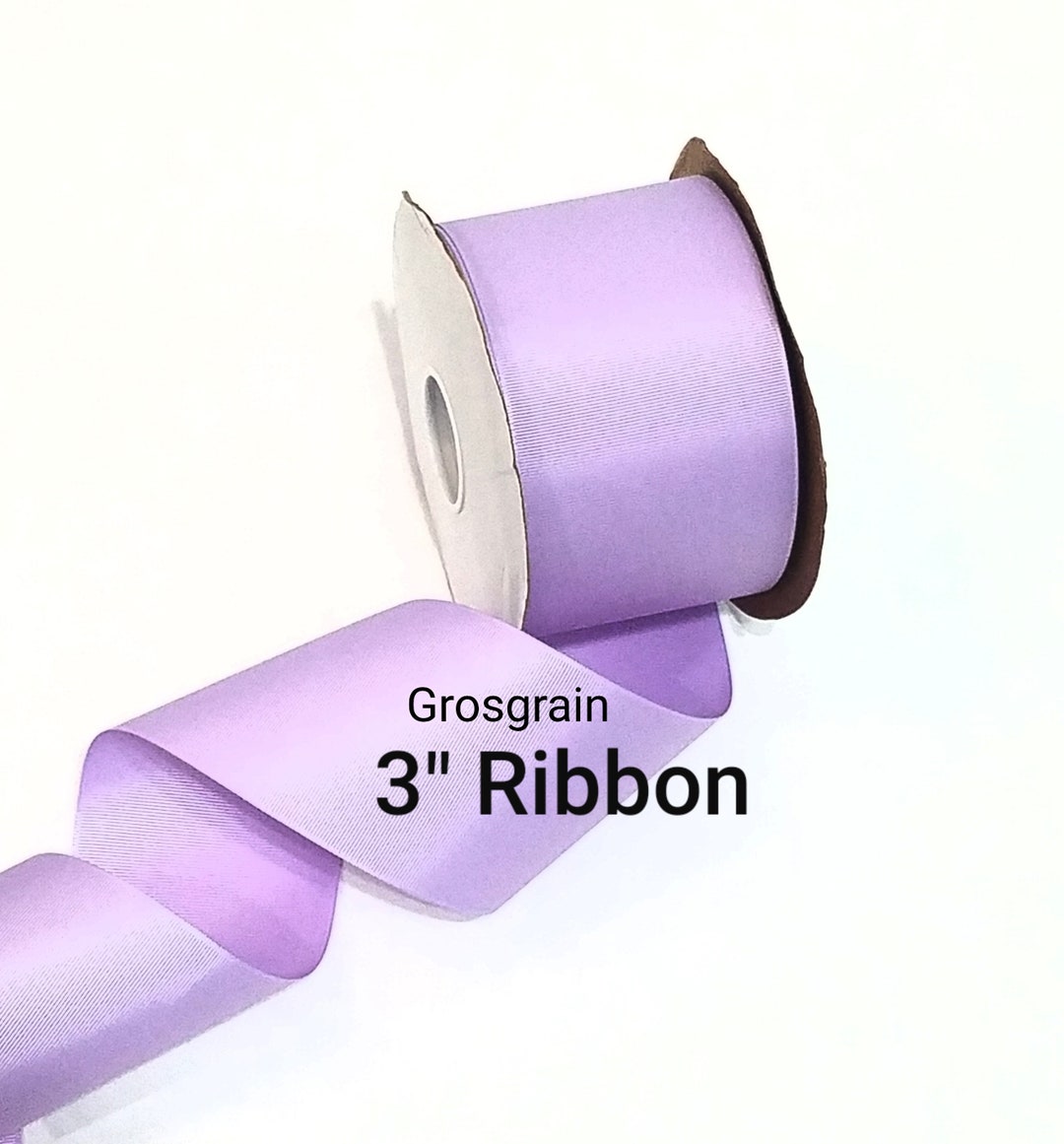 3 Solid Grosgrain Ribbon Ribbon by the Yard - Etsy