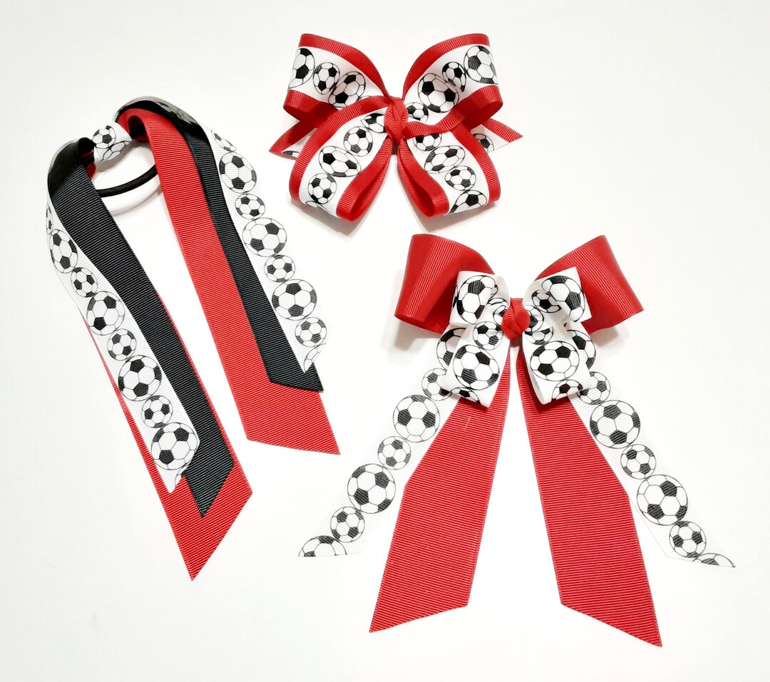 Soccer Bows-team Bows-hair Bows-hair Bows for Soccer-sports Bows-soccer ...