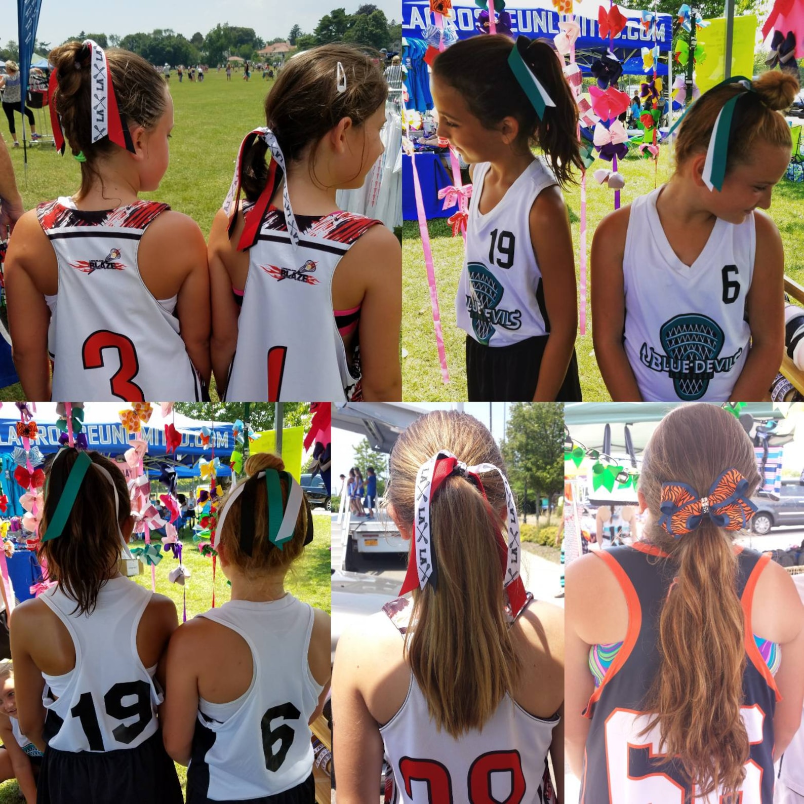 Softball Baseball Hair Tie – Custom Team Colors, Pony Tail Bow - Etsy