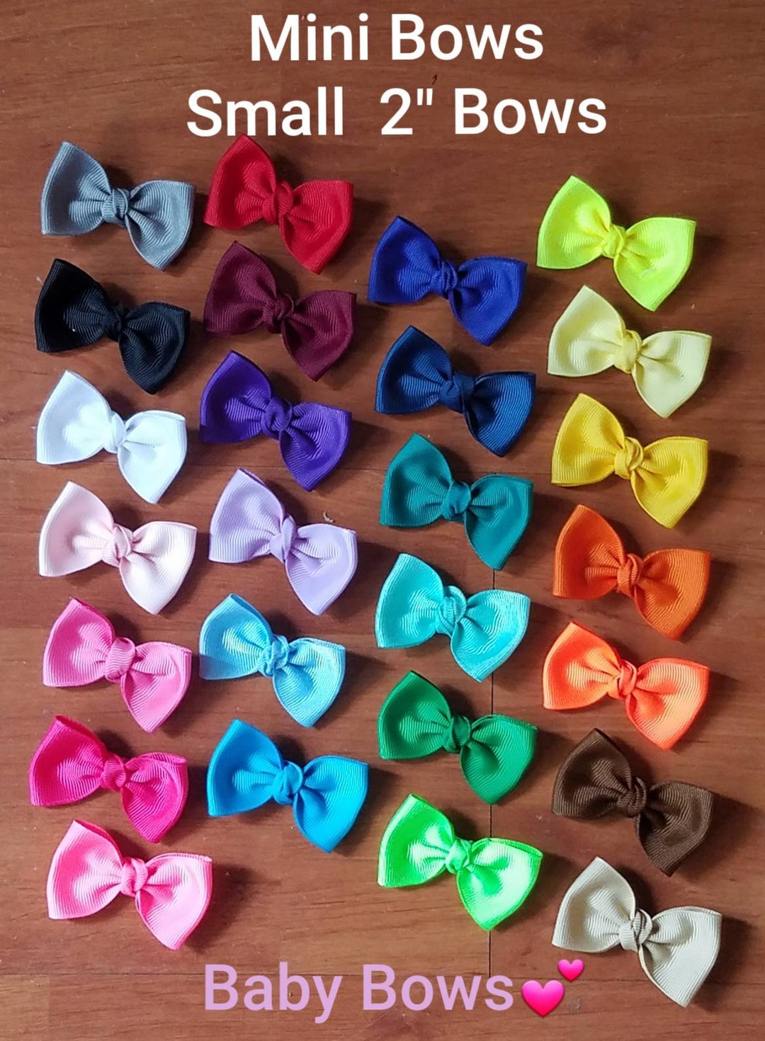 U Pick 2" Mini Hair Bows - Small Hair Bows - Hair Bows for Girls - Boys ...
