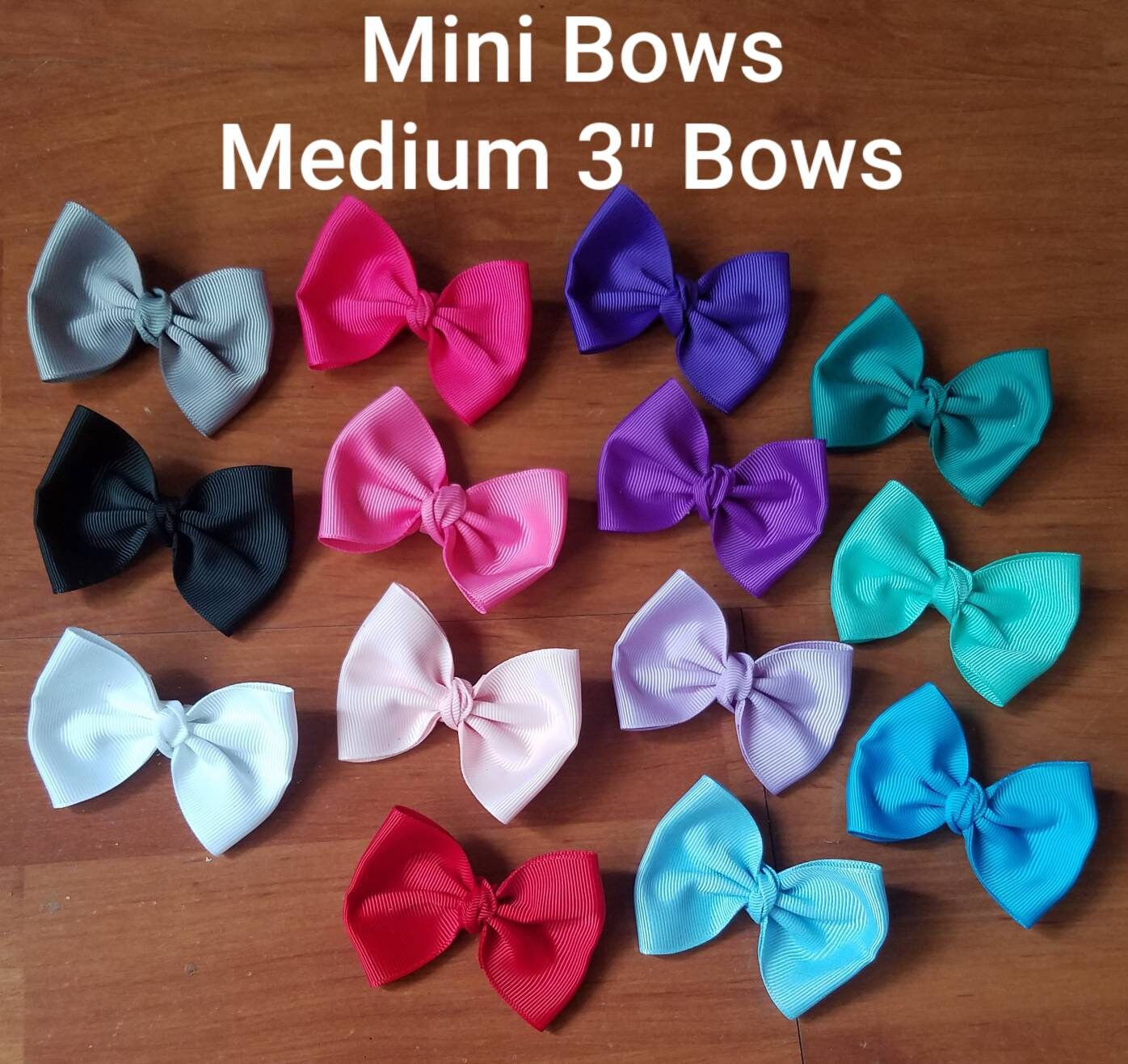 U Pick 3 Mini Hair Bows baby Bow Small Hair Bows Hair | Etsy