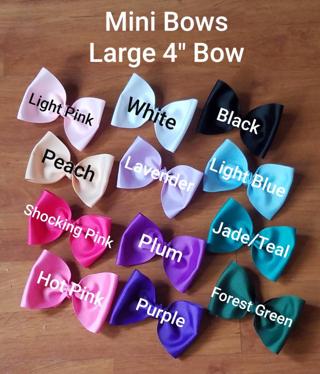 U Pick 4 Mini Hair Bows Baby Bows Small Hair Bows | Etsy