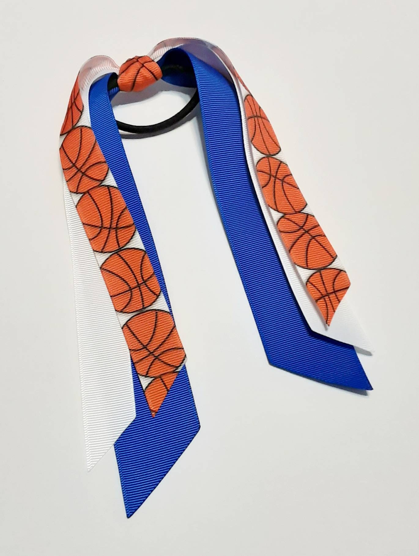 Basketball Hair Bow – Grosgrain Ribbon 4" Sports Bow - Etsy