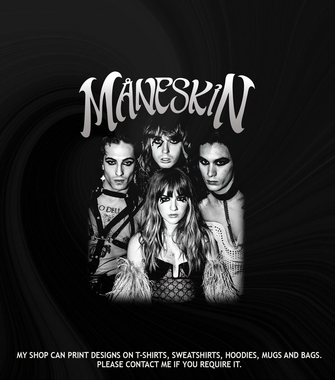 Maneskin PNG, Rock Band PNG, Vintage Maneskin Rush, Maneskin World Tour ...