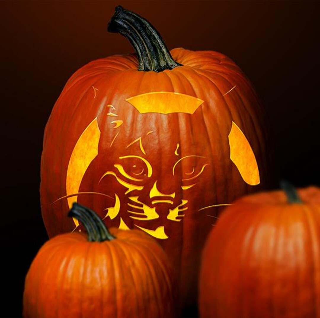 Bobcat-carving Pattern/stencil Instant Digital Download - Etsy