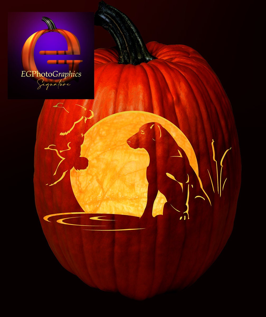 Golden Retriever Pumpkin Carving Patterns