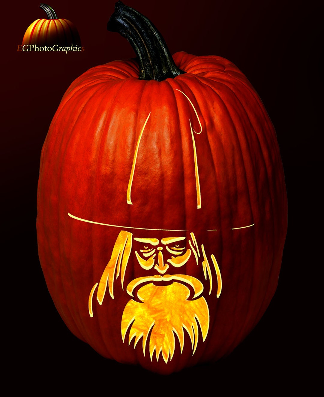 Evil Wizard Pumpkin Carving Pattern Digital Files, Instant Downloads - Etsy