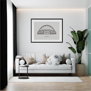 Wembley Stadium London Digital Art Illustration Poster Print - Etsy