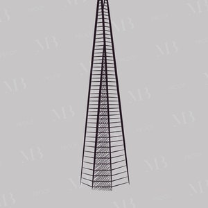 The Shard London Digital Art Illustration Poster Print - Etsy