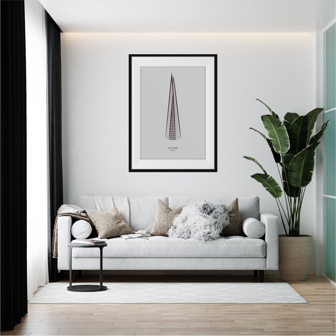The Shard London Digital Art Illustration Poster Print - Etsy