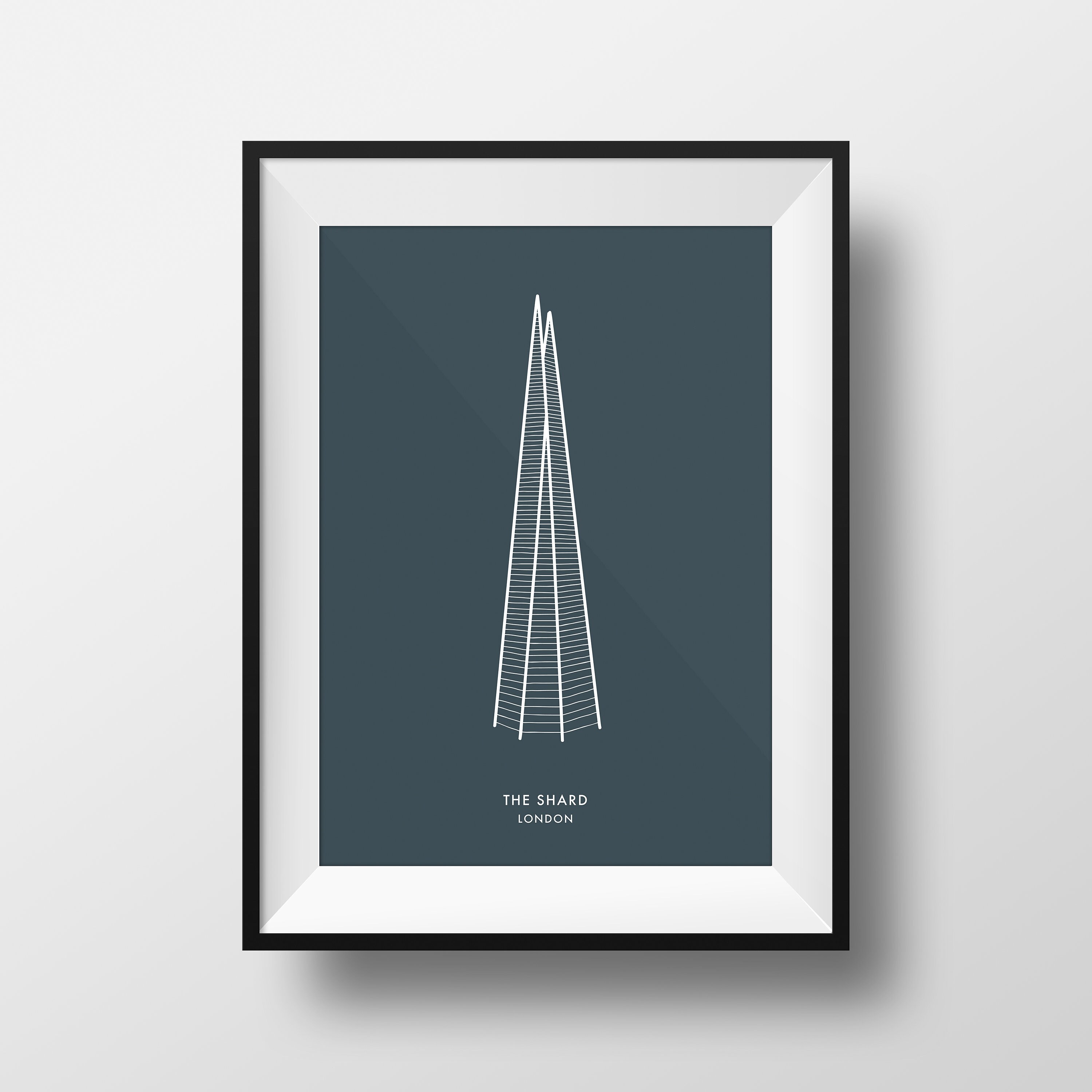 The Shard London Digital Art Illustration Poster Print | Etsy
