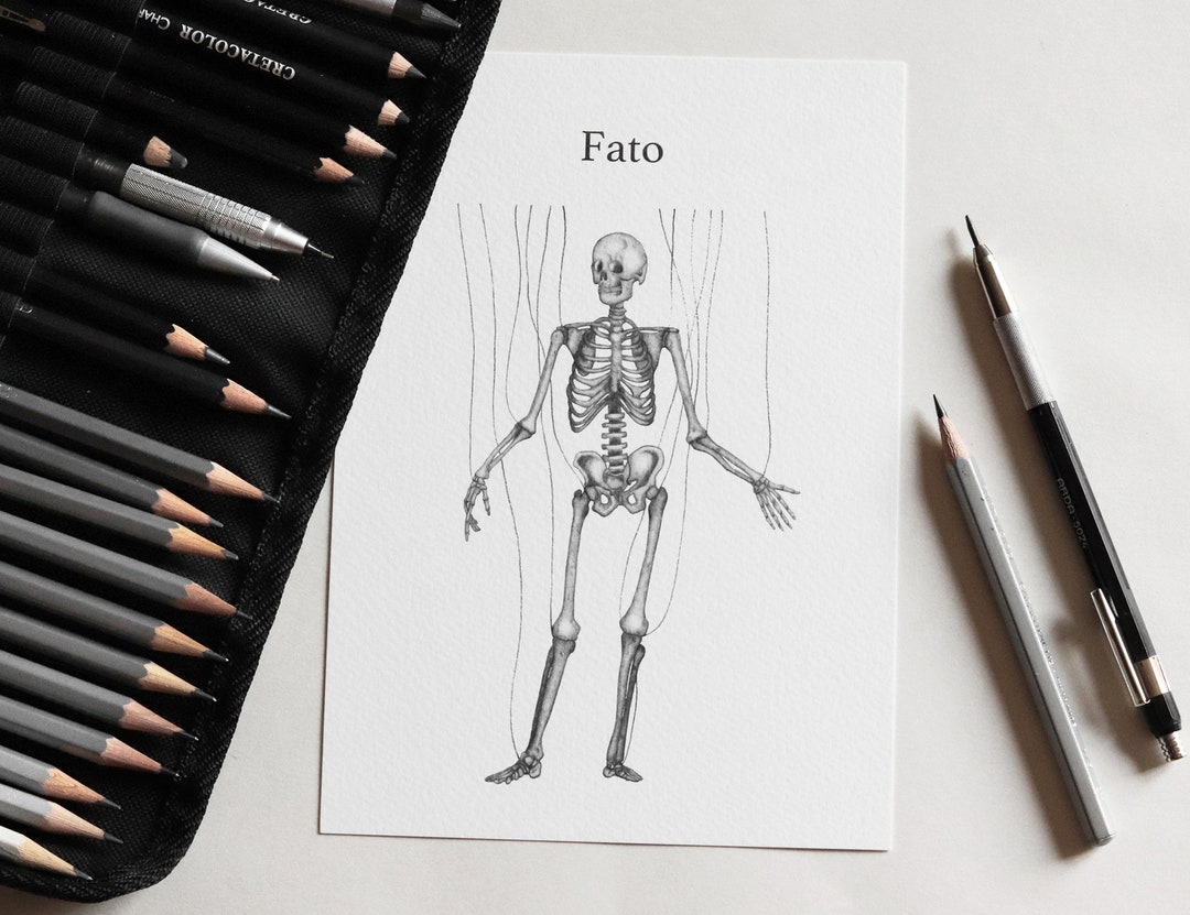 Anatomical Illustration Art Print – Fate | Metaphoric Anatomy Drawing ...