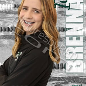 Printed Vinyl Swimming Custom Sports Banner - Senior Sports Banner ...