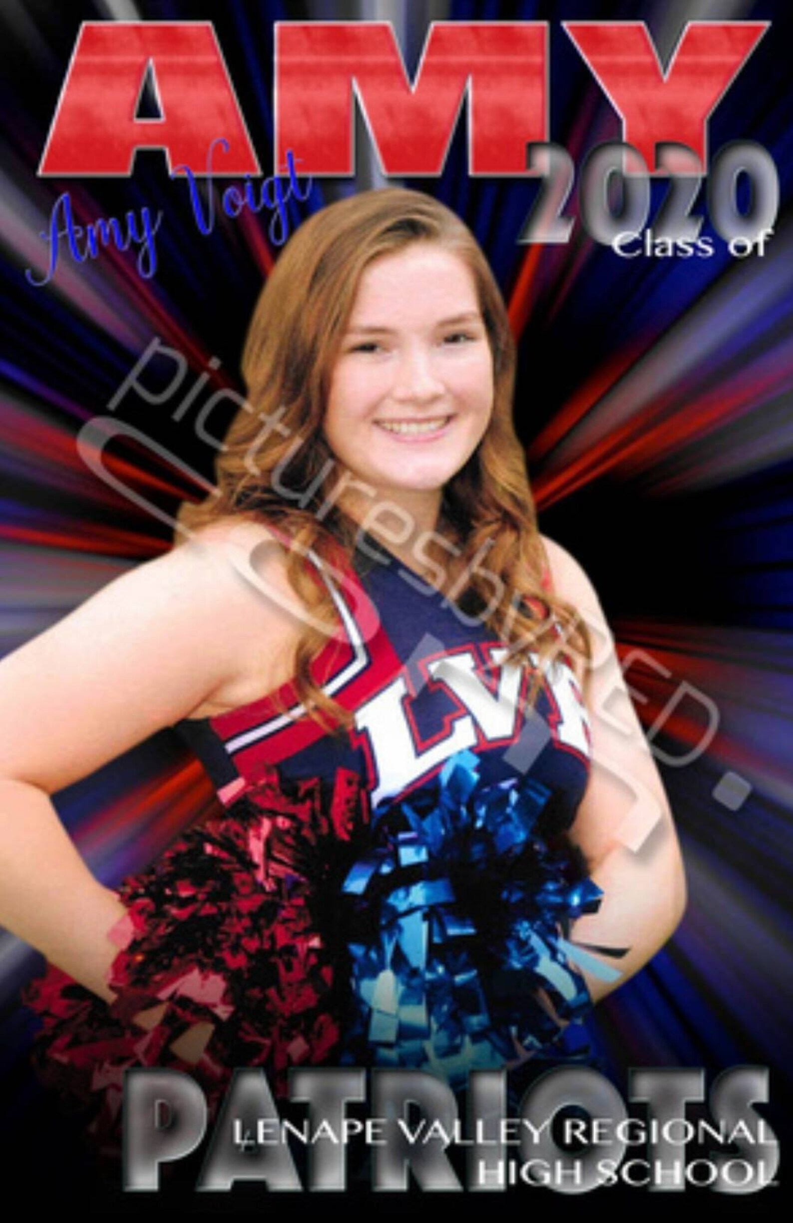 Printed Vinyl Cheer Leader Custom Sports Banner Senior | Etsy