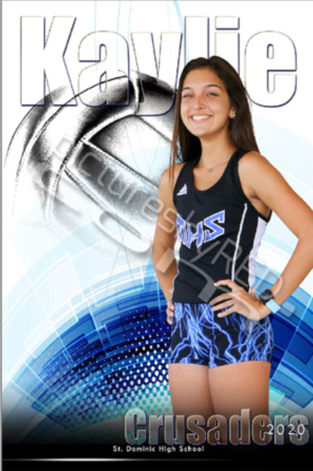 Printed Vinyl Volleyball Custom Sports Banner Senior Sports Banners ...