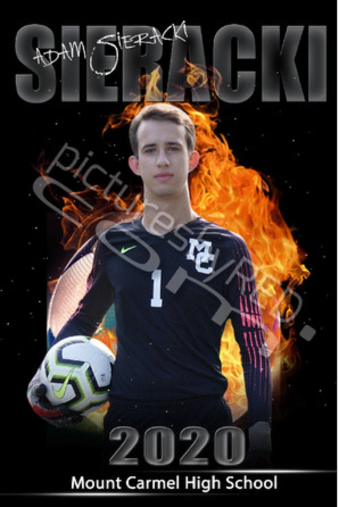 Printed Vinyl Soccer Custom Sports Banner - Senior Sports Banners ...