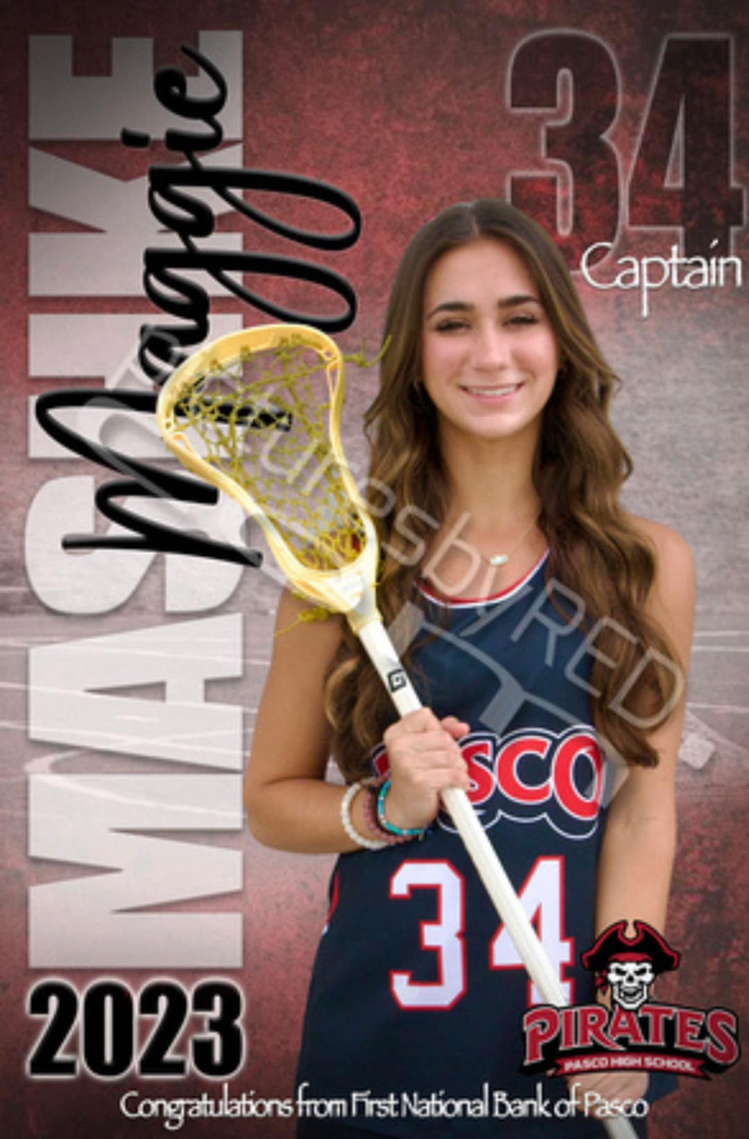 Printed Vinyl Lacrosse Custom Sports Banner - Senior Sports Banners ...