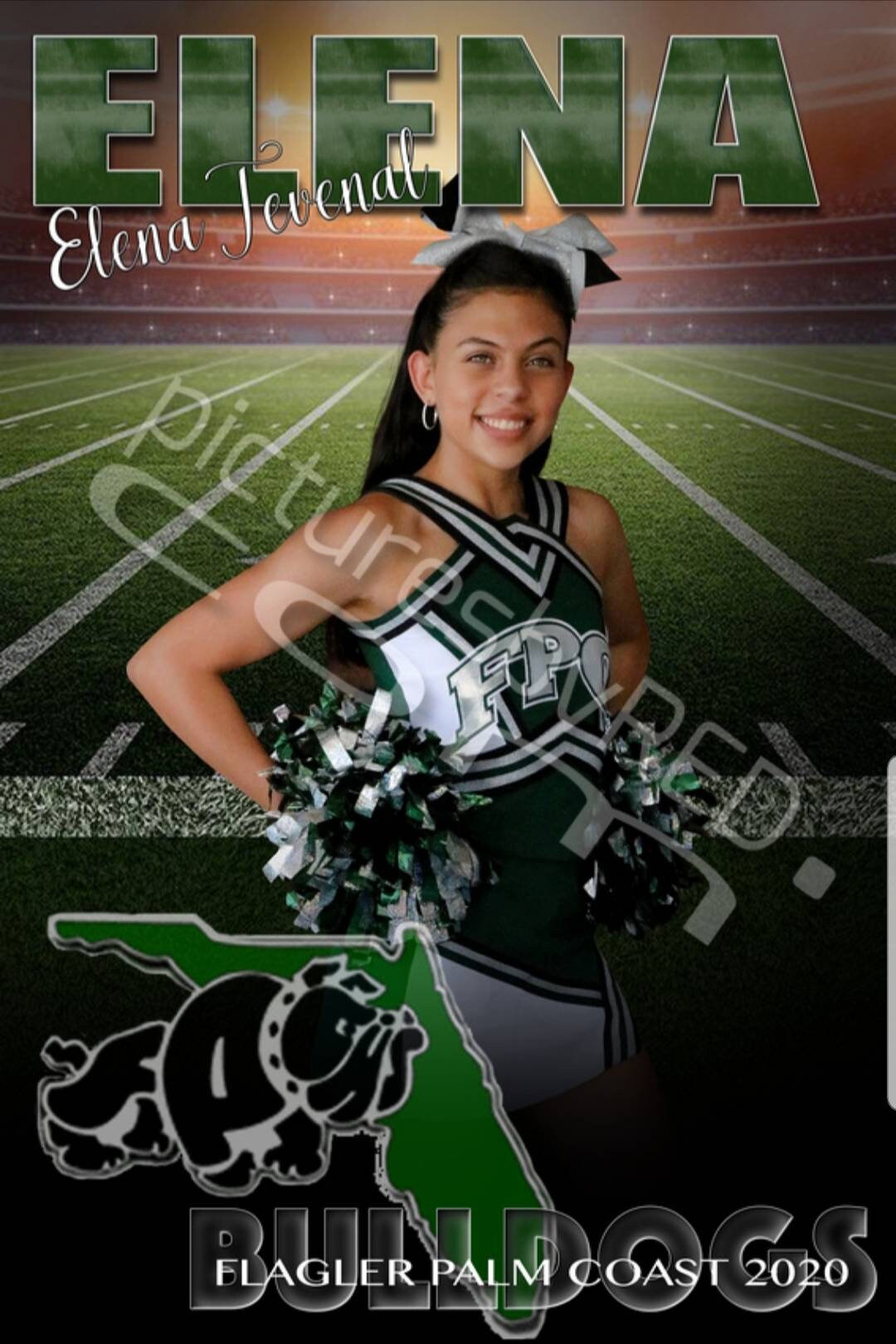 Printed Vinyl Cheer Leader Custom Sports Banner Senior | Etsy