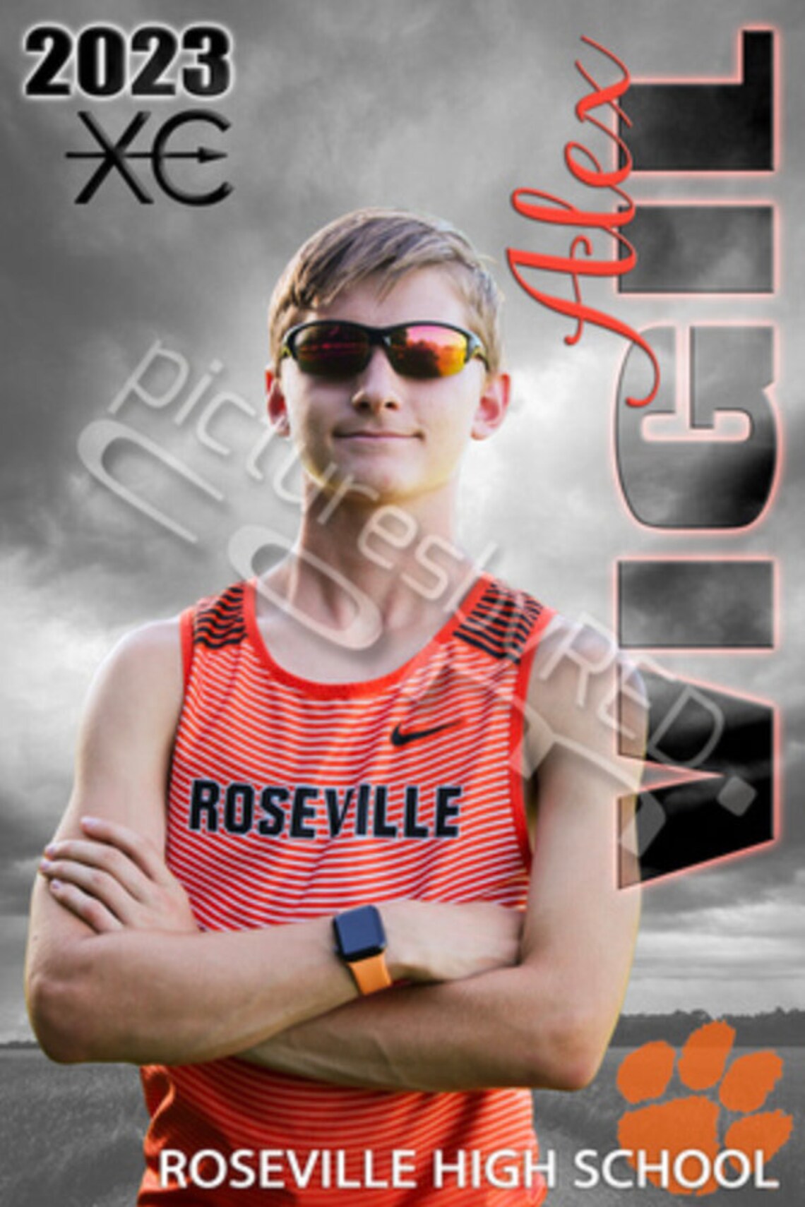 Printed Vinyl Cross Country Custom Sports Banner - Senior Sports ...