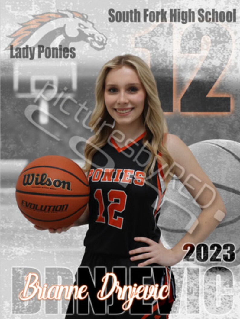 Printed Vinyl Basketball Custom Senior Sports Team Vinyl - Etsy