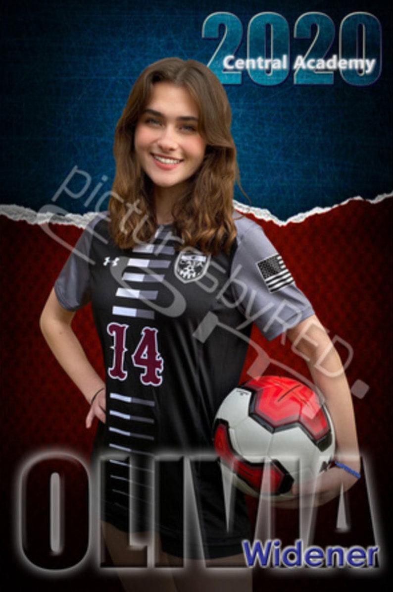 Printed Vinyl Soccer Custom Sports Banner Senior Sports - Etsy