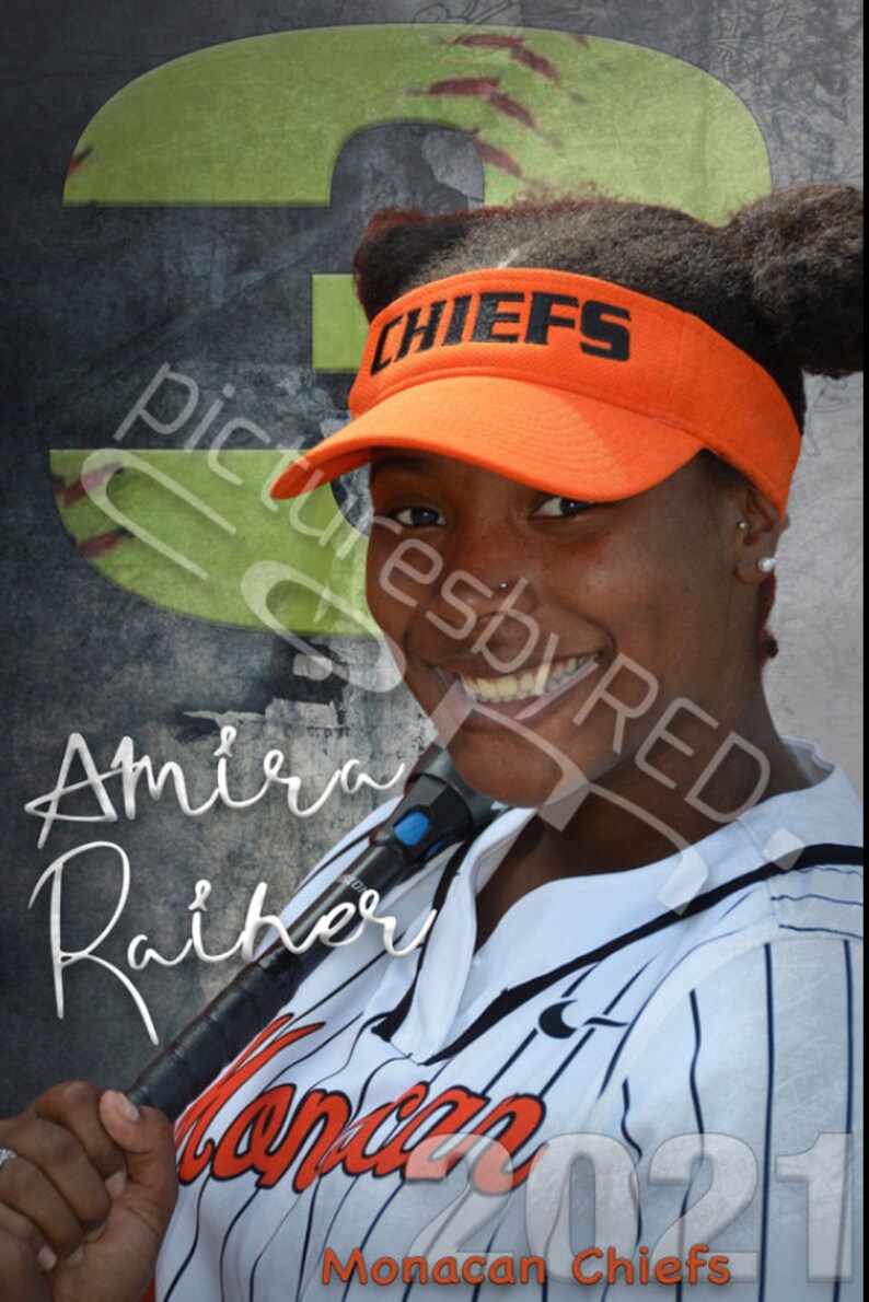 Printed Vinyl Softball Custom Sports Banner - Senior Sports Banners ...