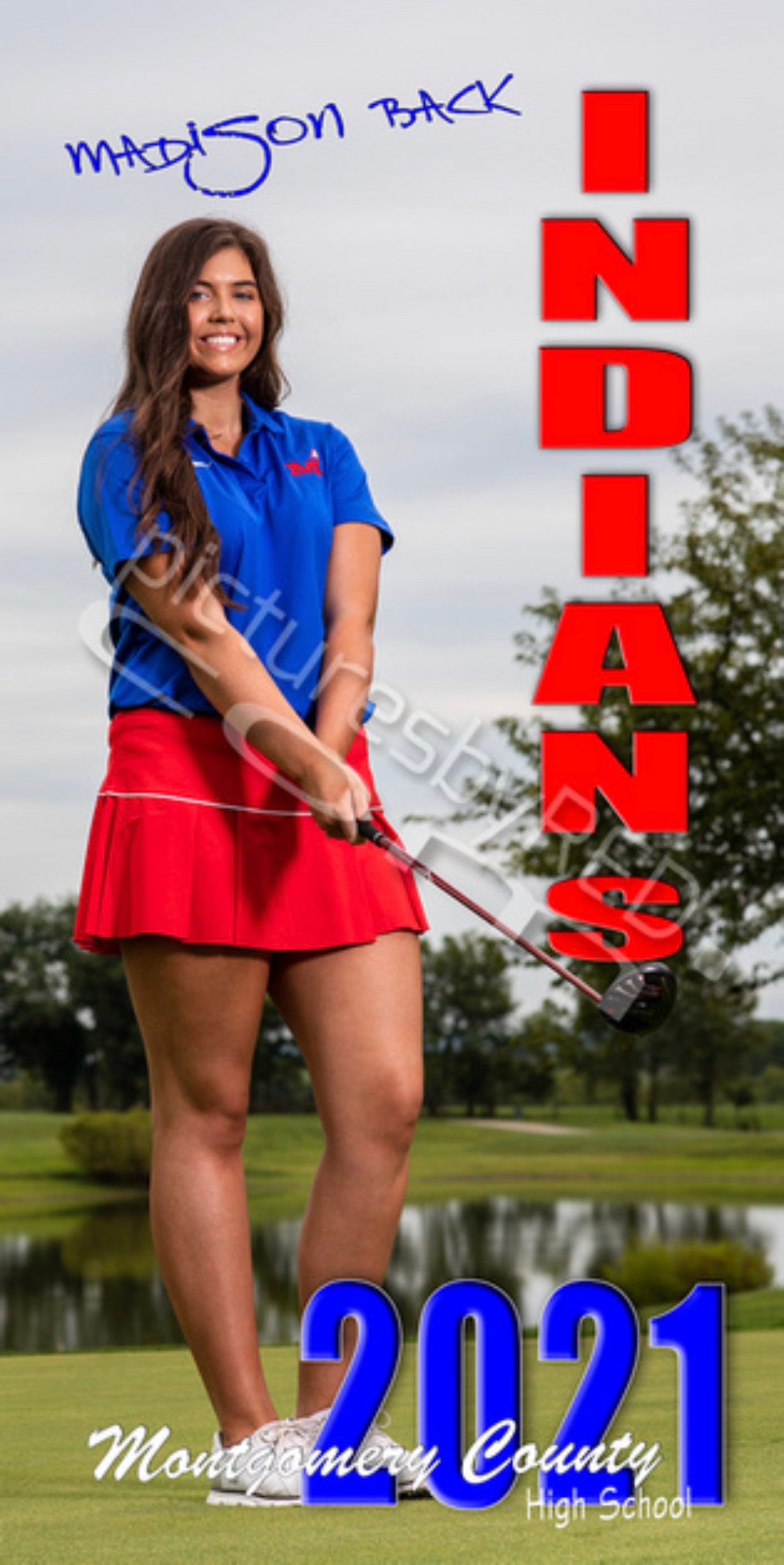 Printed Vinyl Golf Custom Sports Banner Senior Sports | Etsy