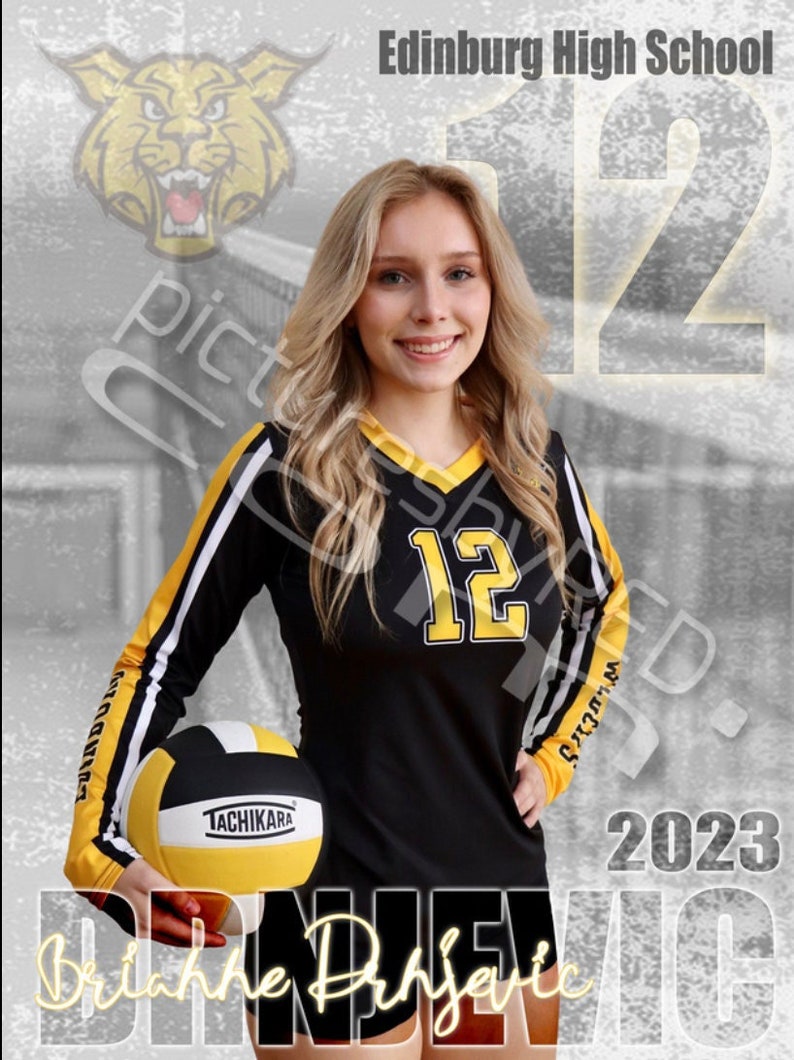 Printed Vinyl Volleyball Custom Sports Banner Senior Sports - Etsy