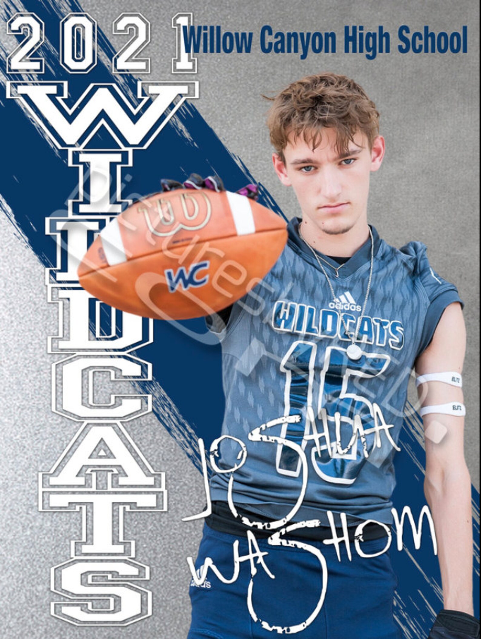 Printed Vinyl Football High School Custom Sports Banner - Etsy