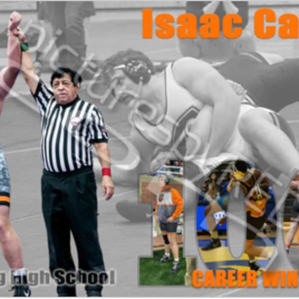 Wrestling 100 Win Banner - Etsy