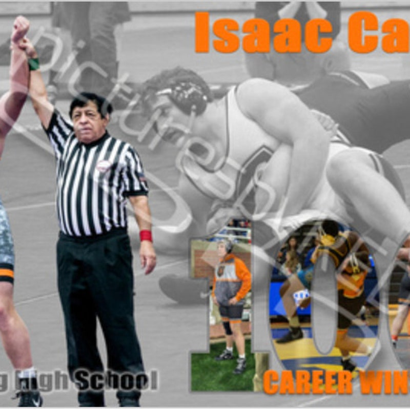 Wrestling 100 Win Banner - Etsy