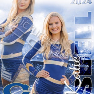 Printed Vinyl Banners - Cheer Leader Sports Banner - Senior Sports ...