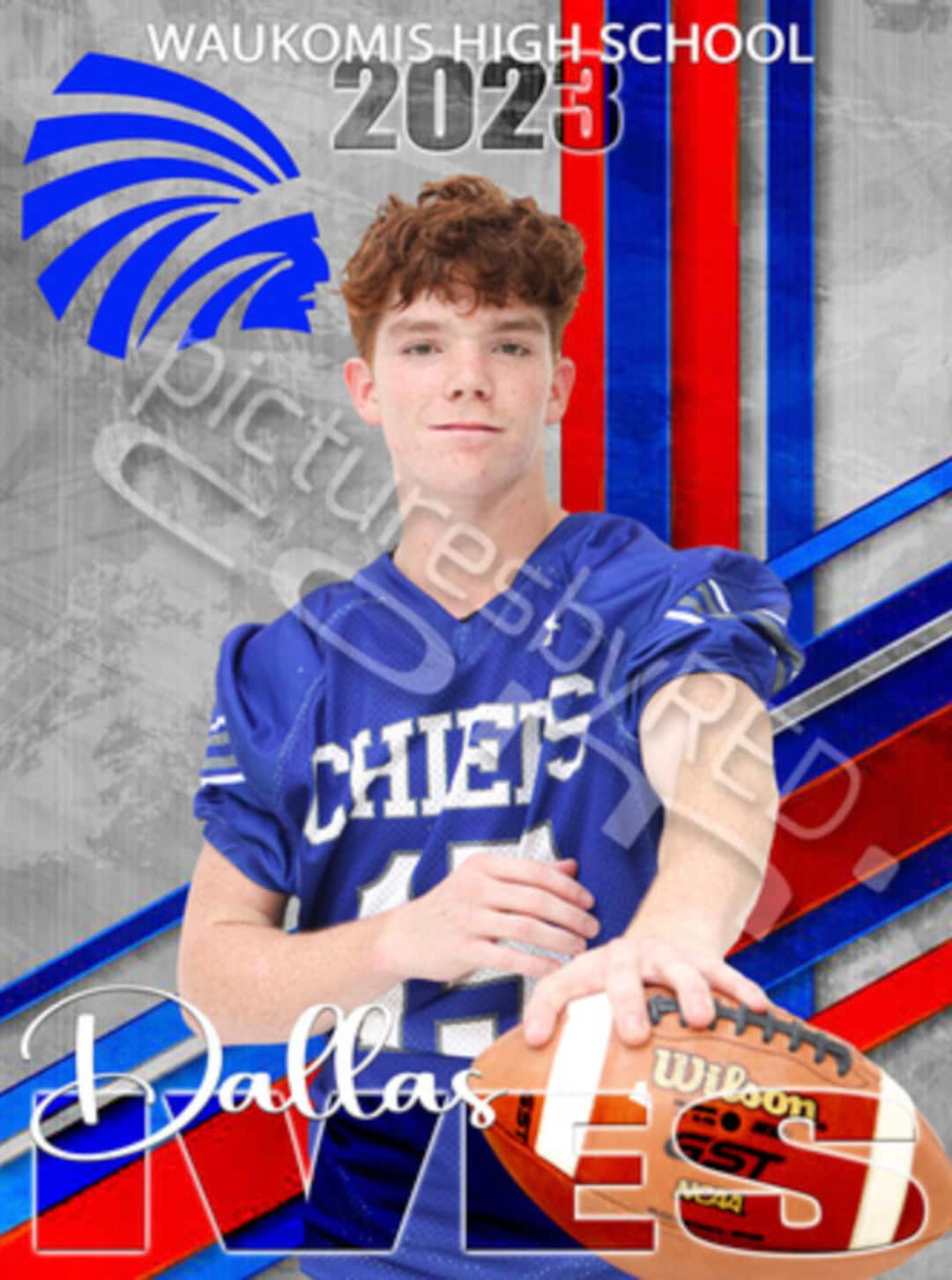 Custom Printed Vinyl Football Senior Sports School Banner-indoor ...