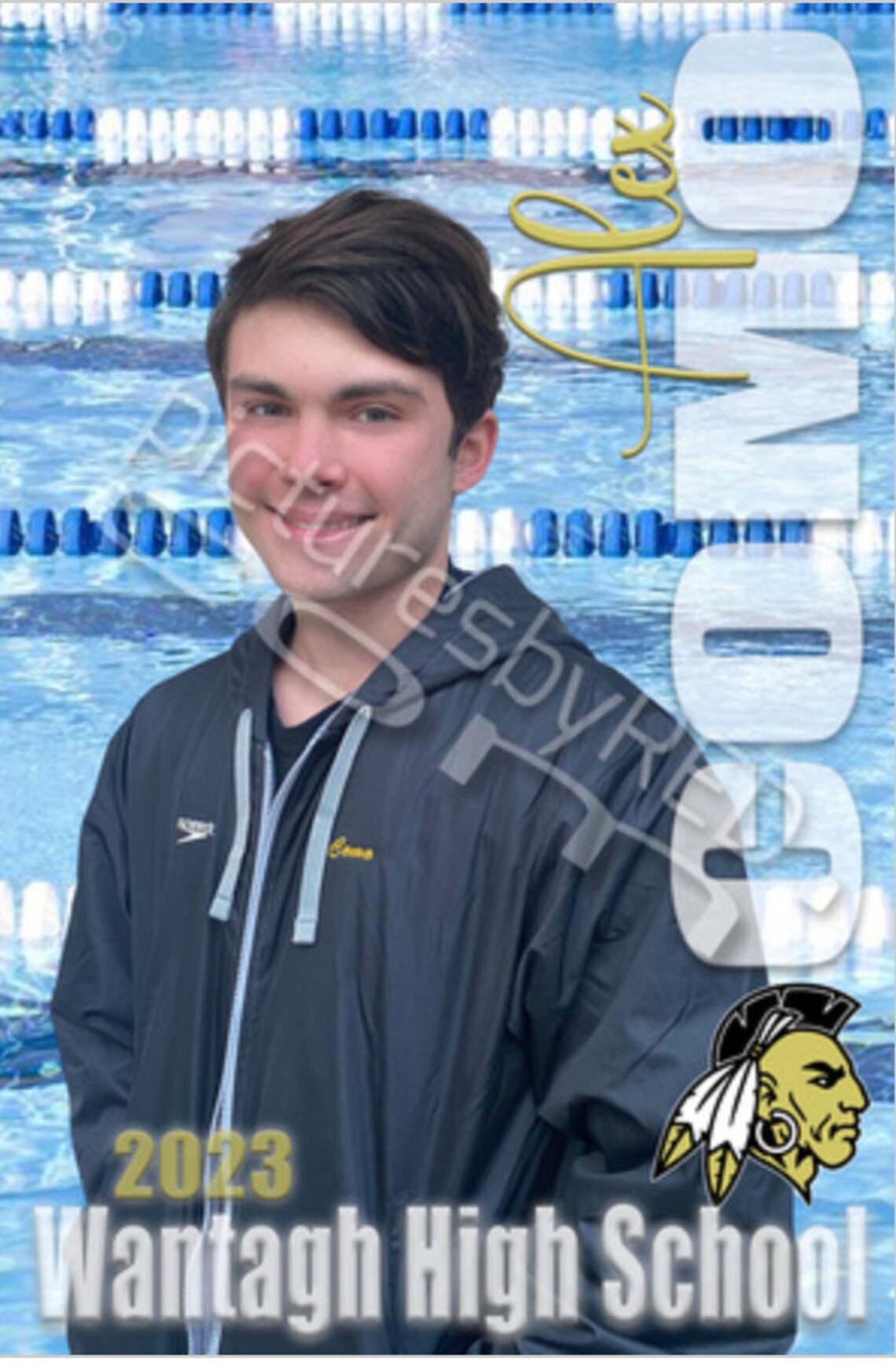 Printed Vinyl Swimming Custom Sports Banner - Senior Sports Banner ...