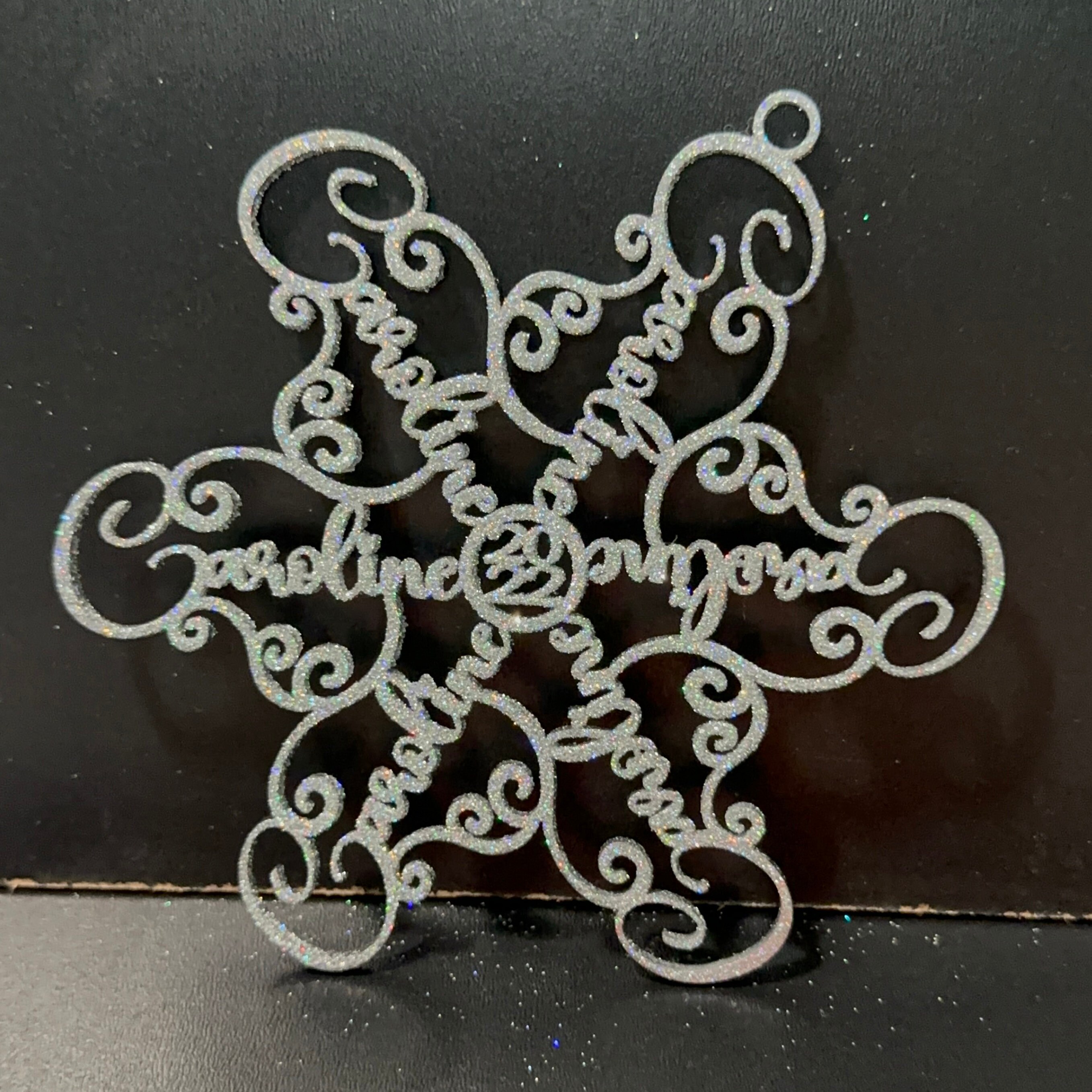 2024 Personalized Name Snowflake Ornament – Custom 6-inch Christmas ...