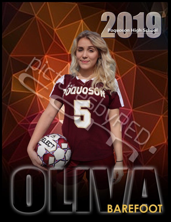 Printed Vinyl Soccer Custom Sports Banner Senior Sports | Etsy