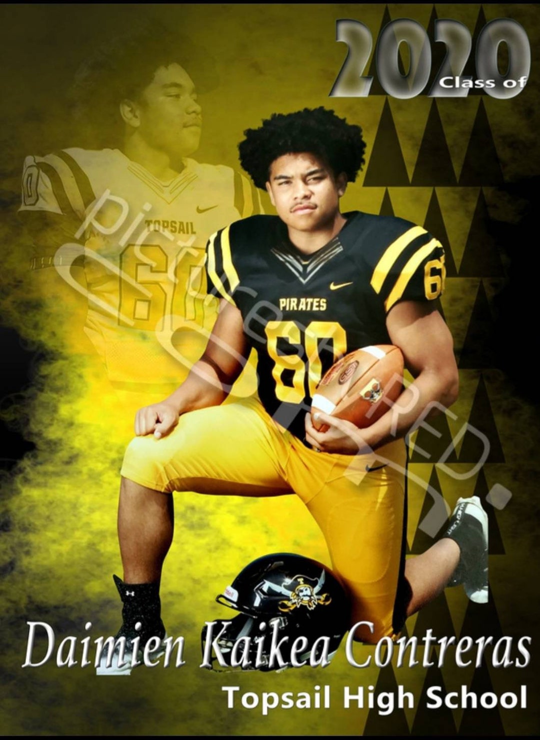 Printed Vinyl Football High School Custom Sports Banner - Senior Sports ...